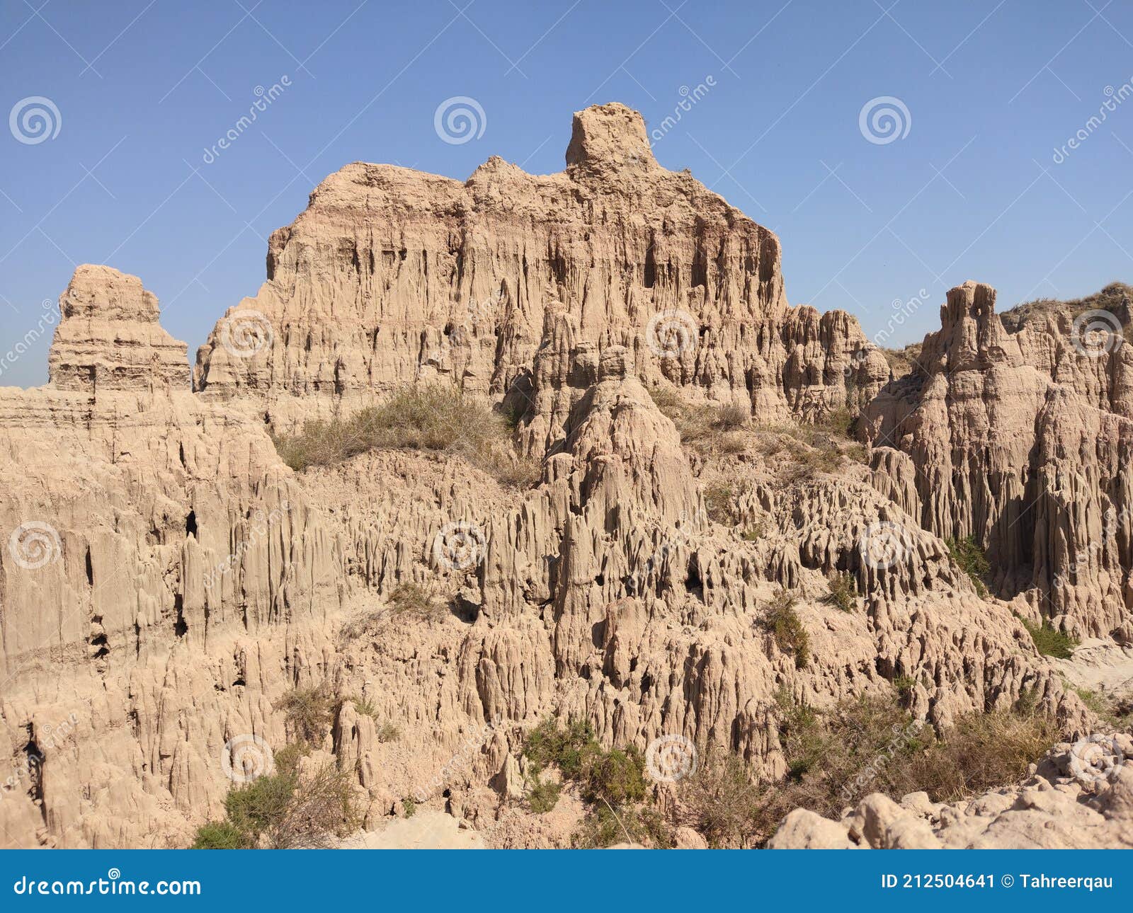 Formation of Interesting Hills with Soil Erosion Stock Image - Image of ...