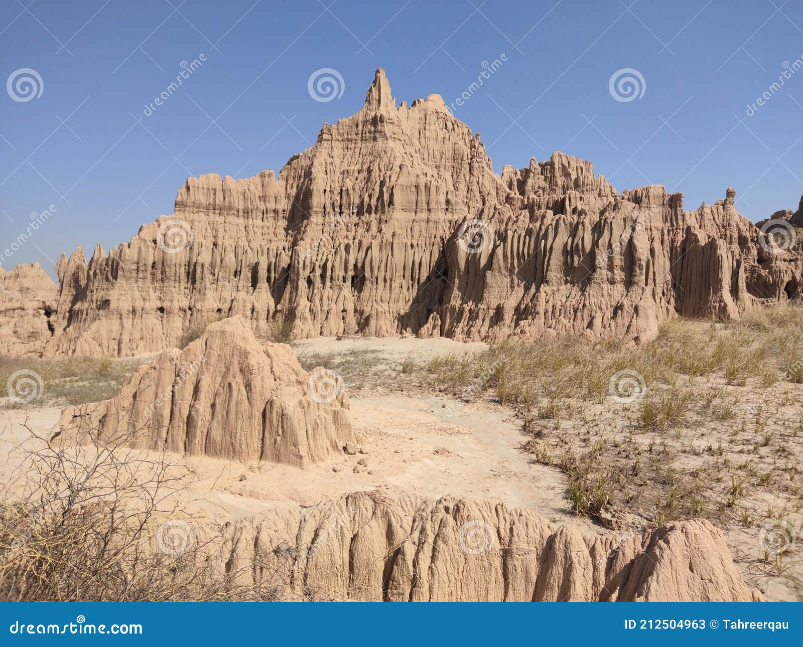 Formation of Interesting Hills with Soil Erosion Stock Image - Image of ...
