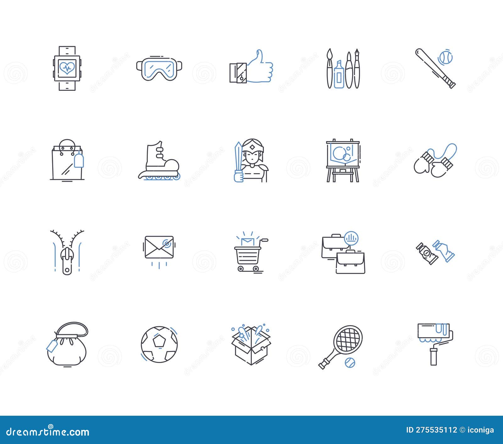 Formation Line Icons Collection Creation Origination Configuration Construction Structure