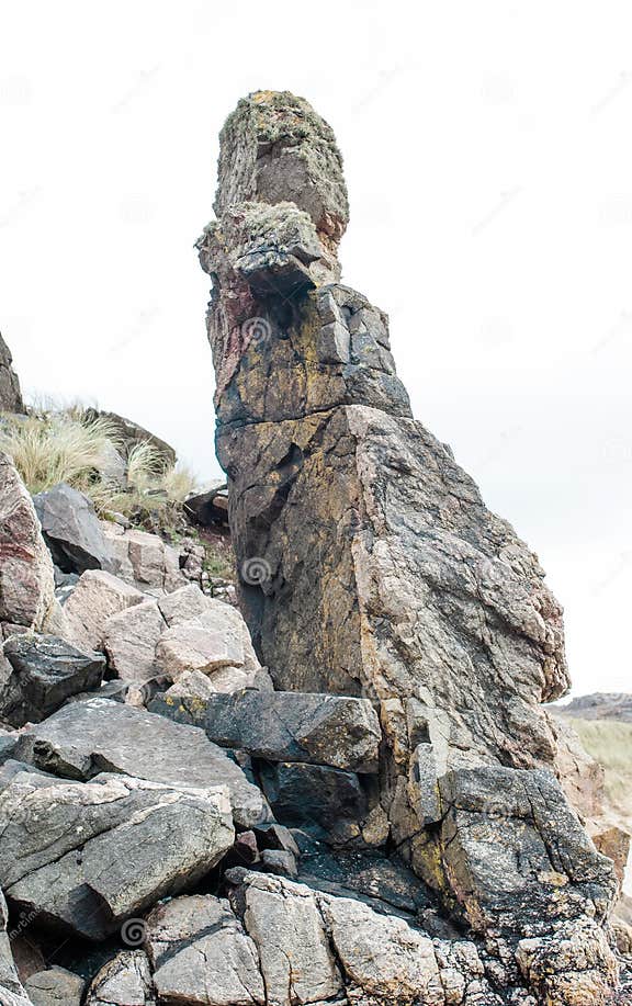 Formation of a sea stack stock image. Image of geography - 49788721