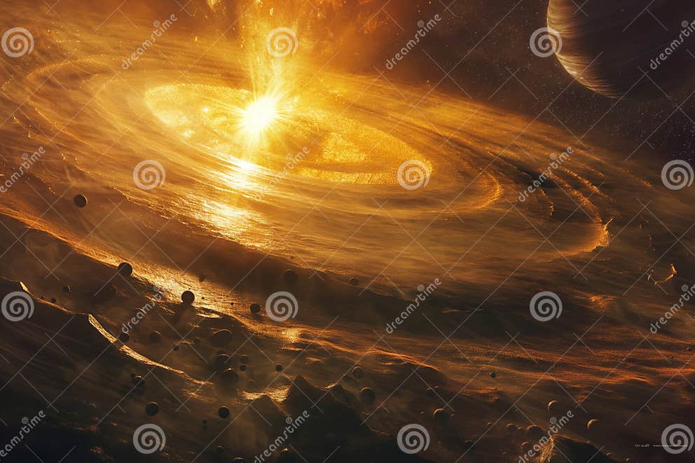 Formation of the Solar System with Swirling Cosmic Dust and Light Stock ...