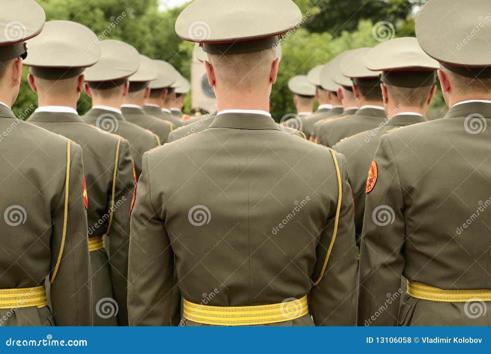 Formation Of Soldiers. Royalty Free Stock Photos - Image: 13106058