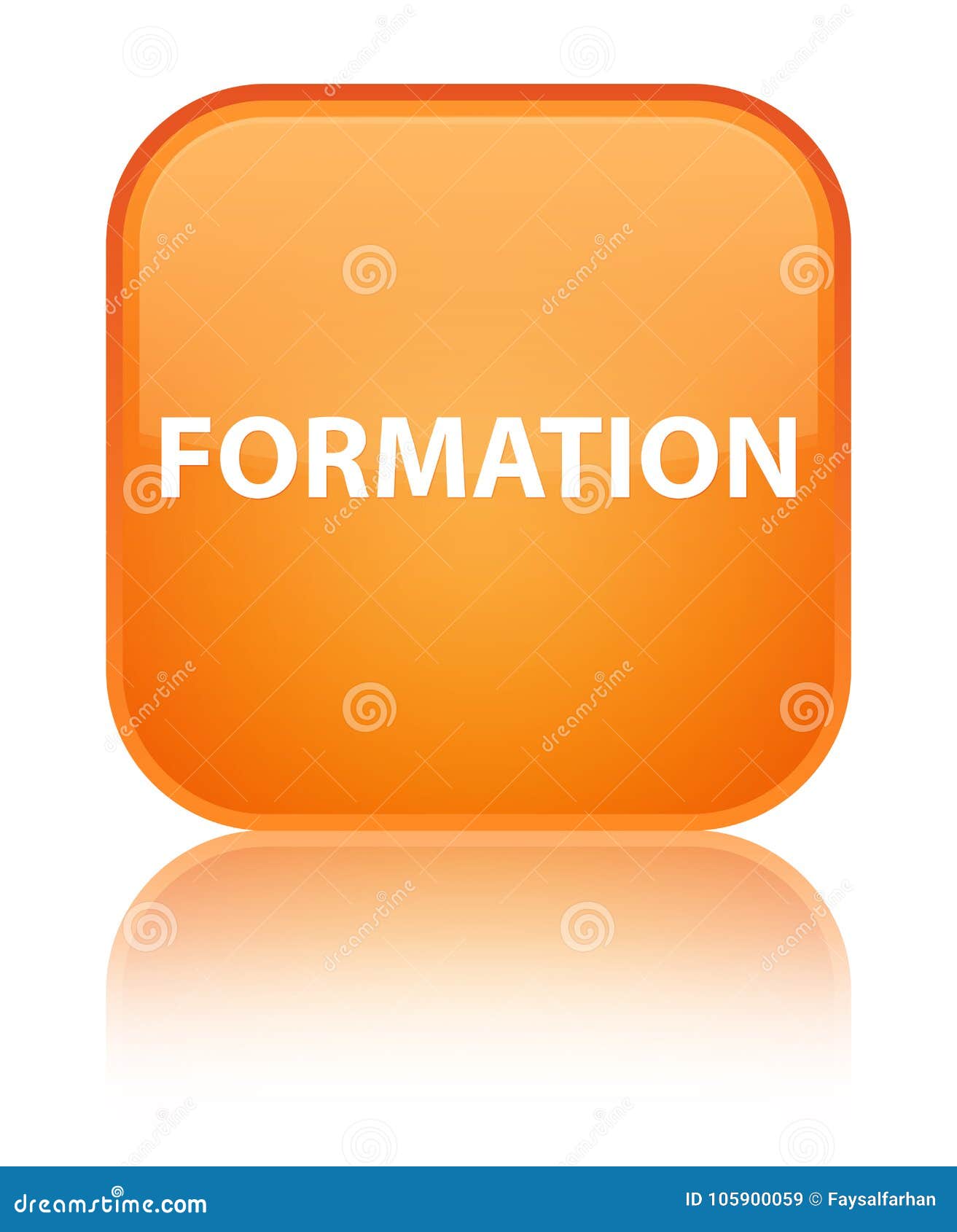 Formation Special Orange Square Button Stock Illustration ...