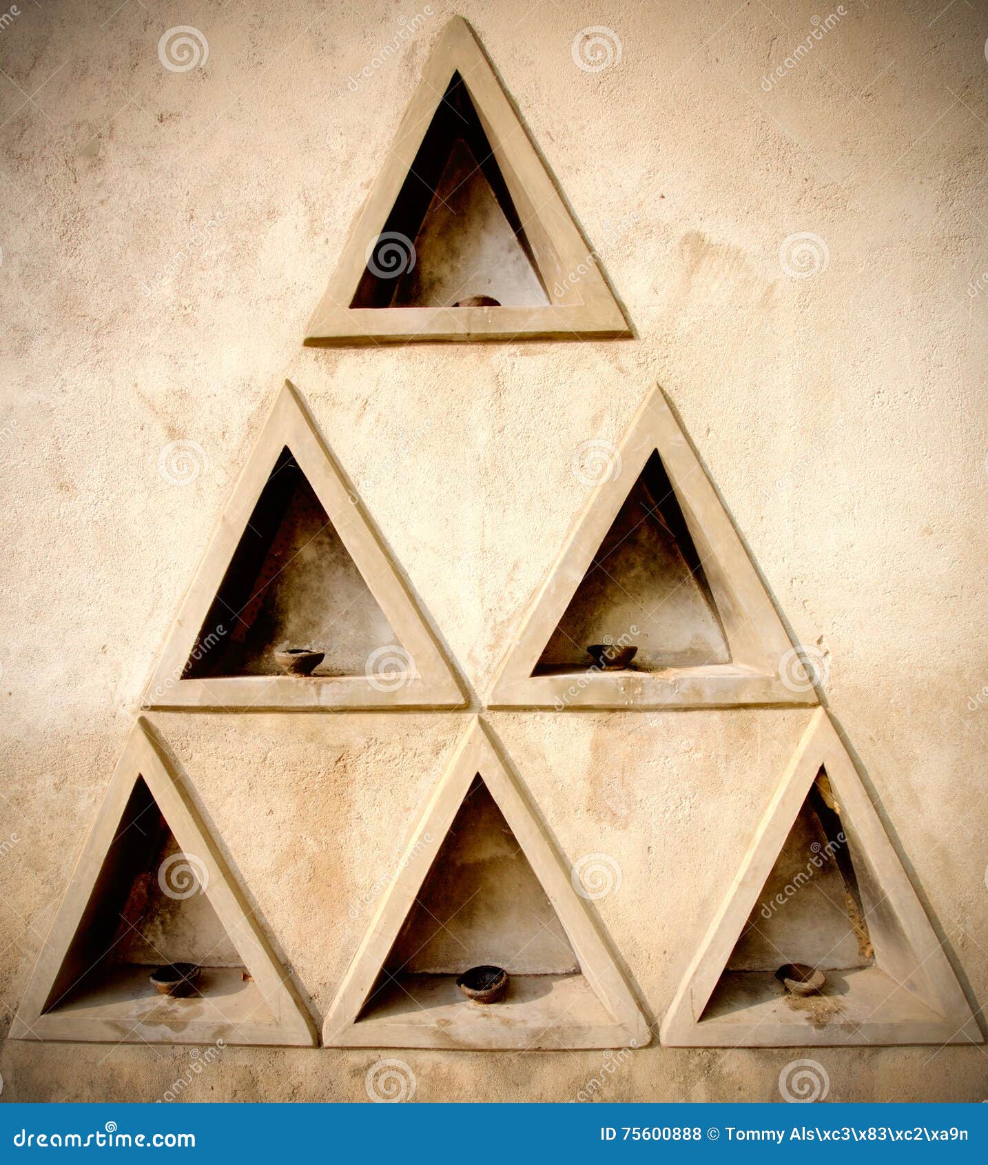 Formation of triangles stock photo. Image of shadows - 75600888