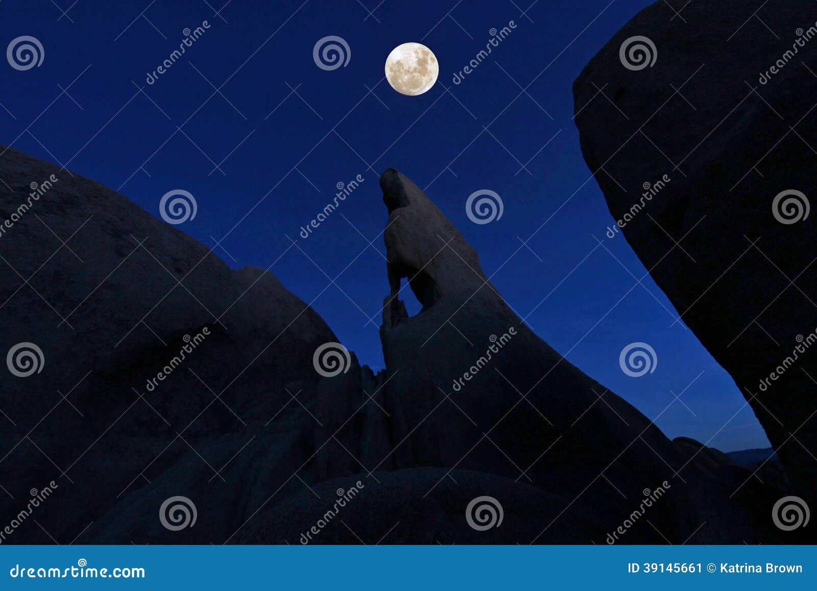 Formation Wizards Eye in Joshua Tree National Park Stock Image - Image ...