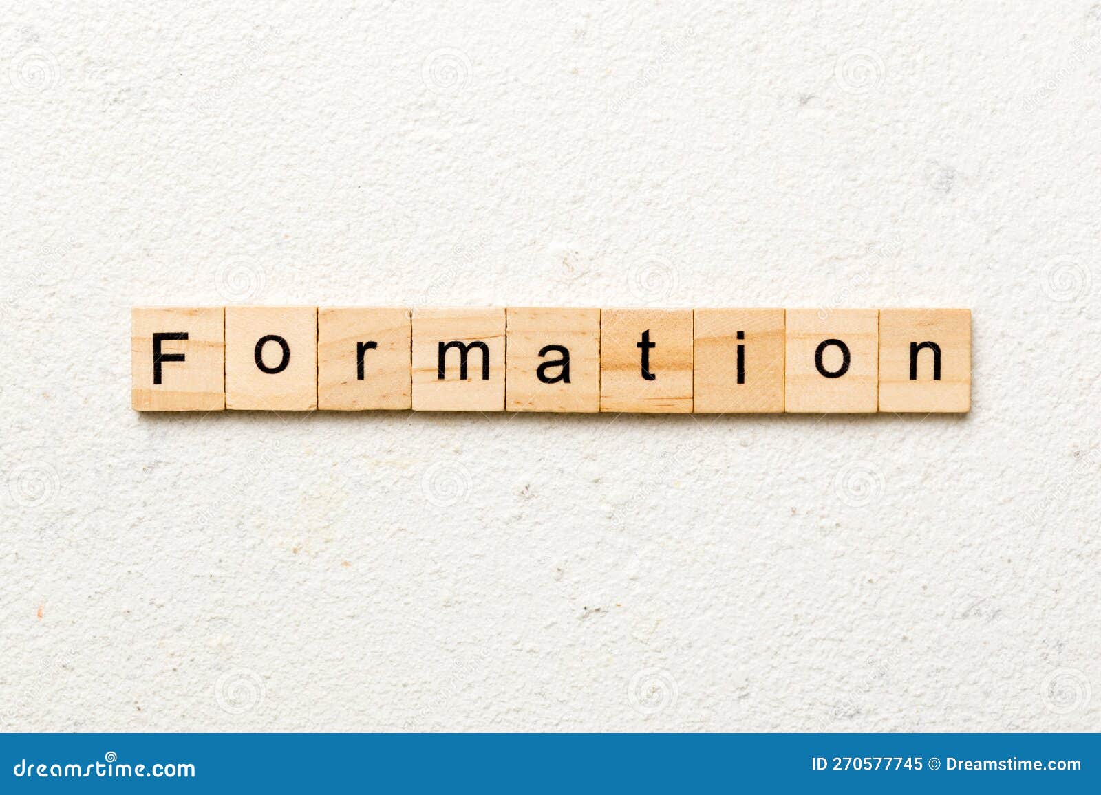 Formation Word Written on Wood Block. Formation Text on Table, Concept ...