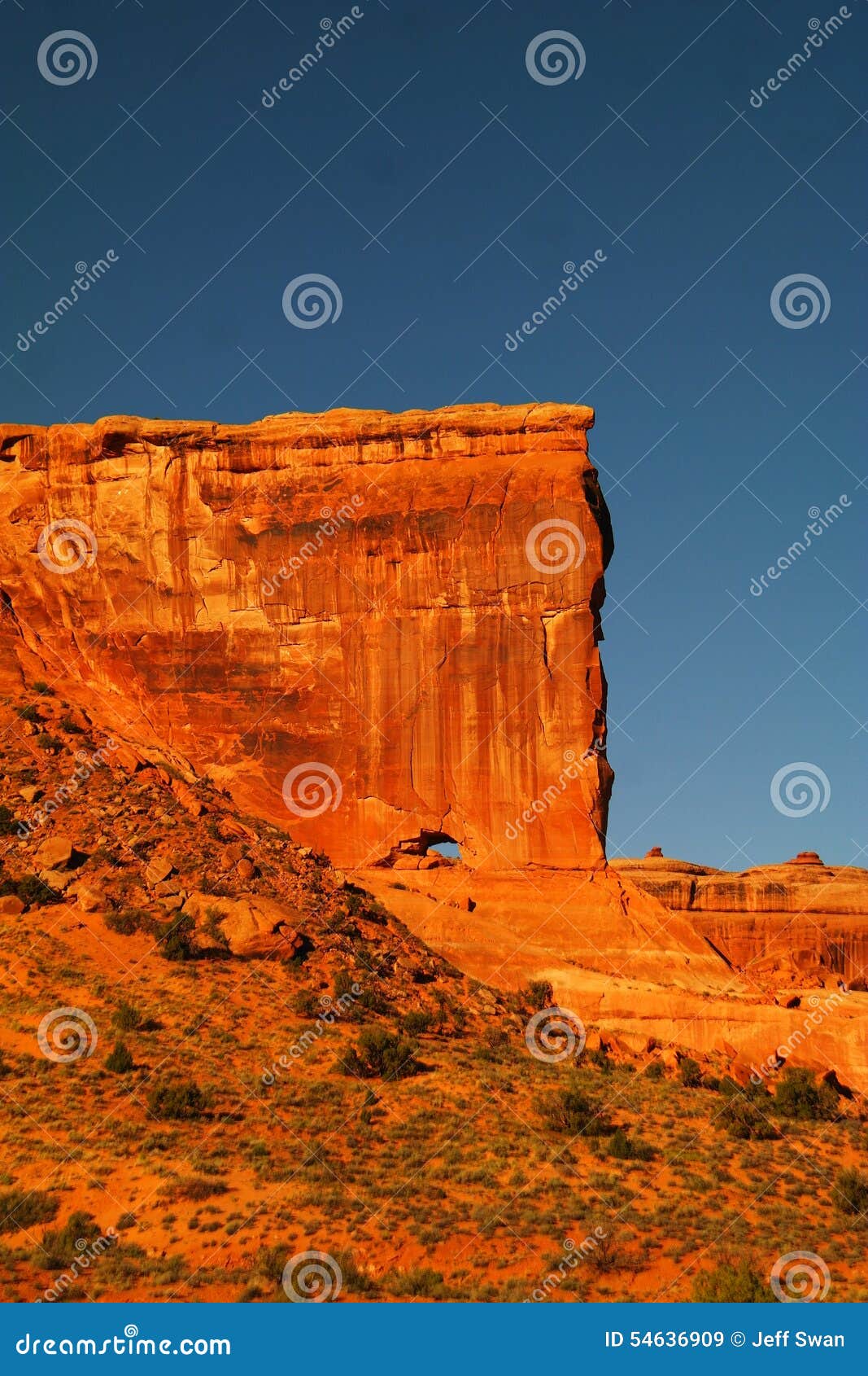 Formations of Arches National Park Stock Image - Image of southwestern ...