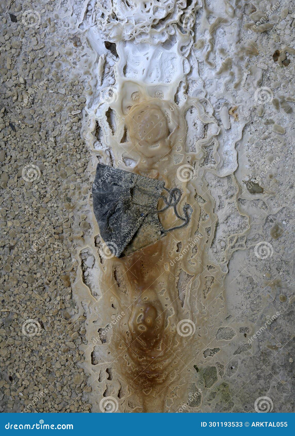 Formations of Calcium Hydroxide on the Concrete Floor of an Abandoned ...