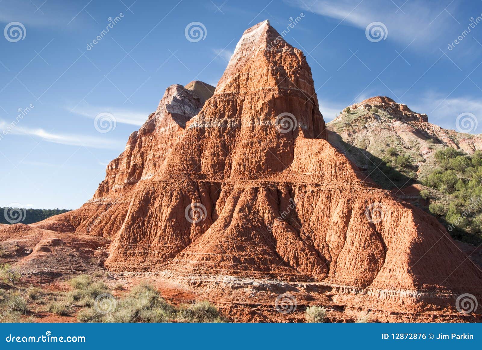 Palo Duro Canyon Triassic Peak Sad Monkey Peak Texas Royalty-Free Stock ...