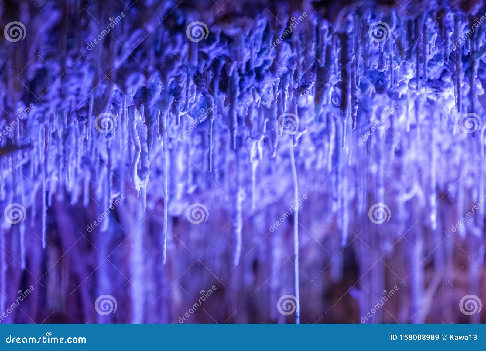 Formations of Stalactites and Stalagmites Stock Image - Image of cave ...