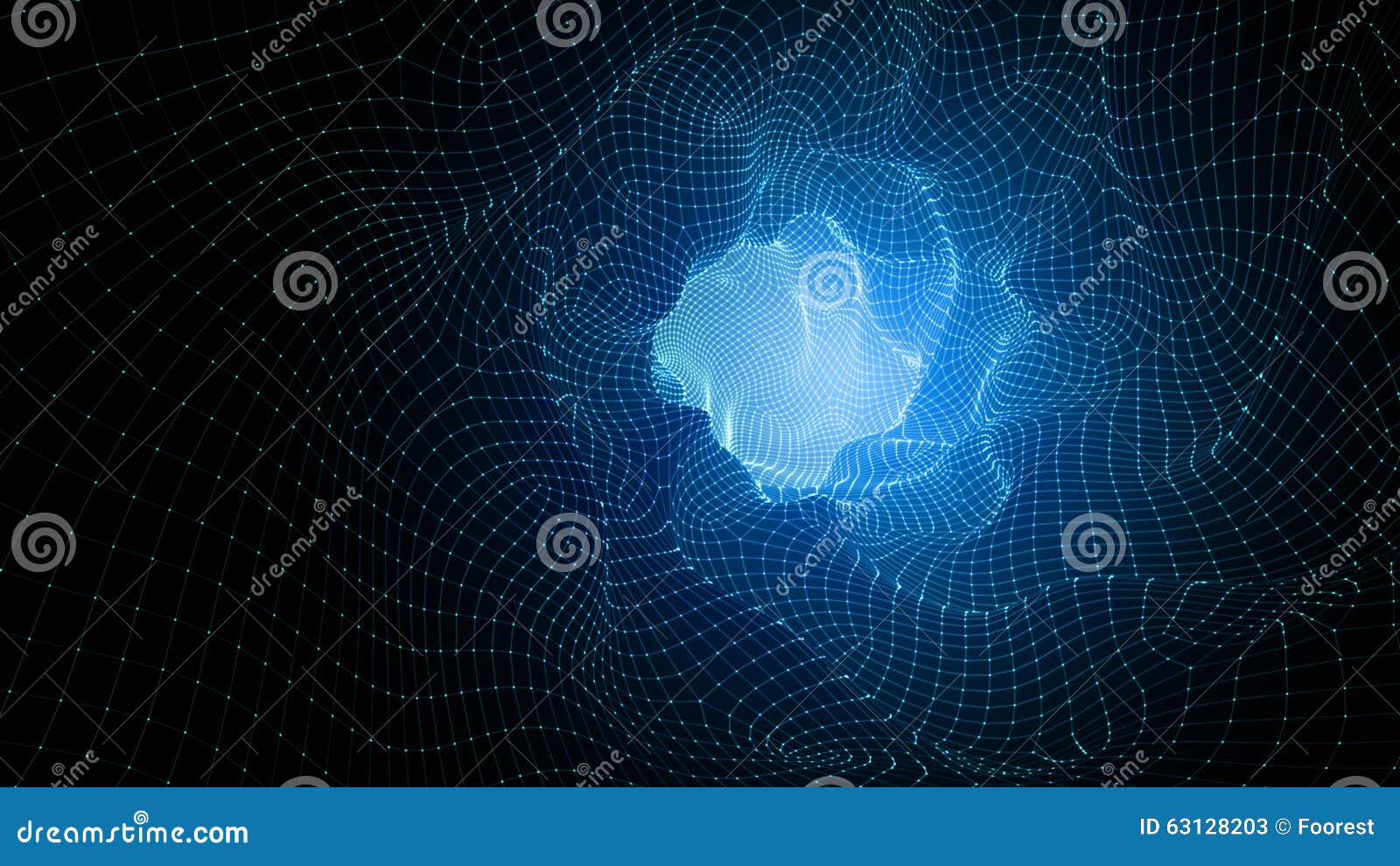 Formative Space of Dots and Lines Stock Illustration - Illustration of ...