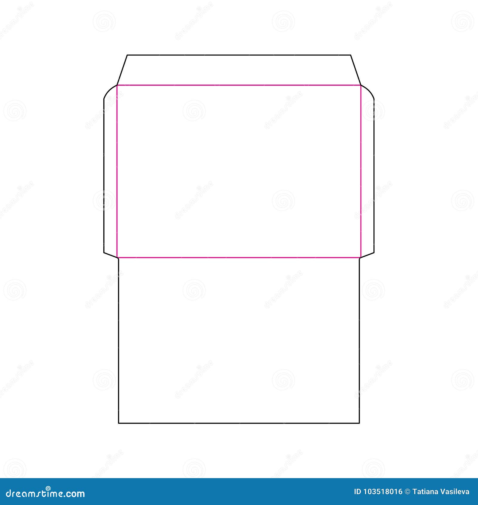 Formatmall för kuvert C4 vektor illustrationer. Illustration av packe ...