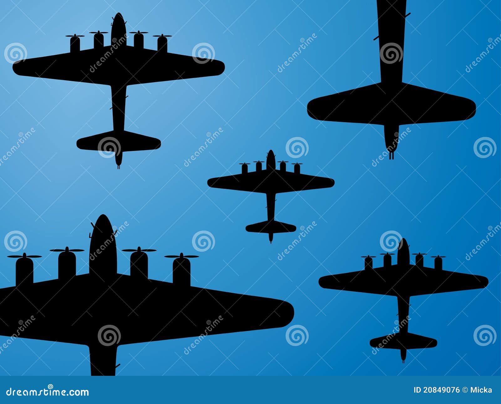 Formazione dei bombardieri illustrazione vettoriale. Illustrazione di ...