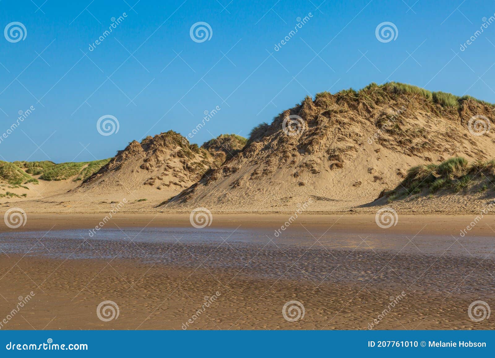 Formby Sand Dunes stock photo. Image of formby, calm - 207761010