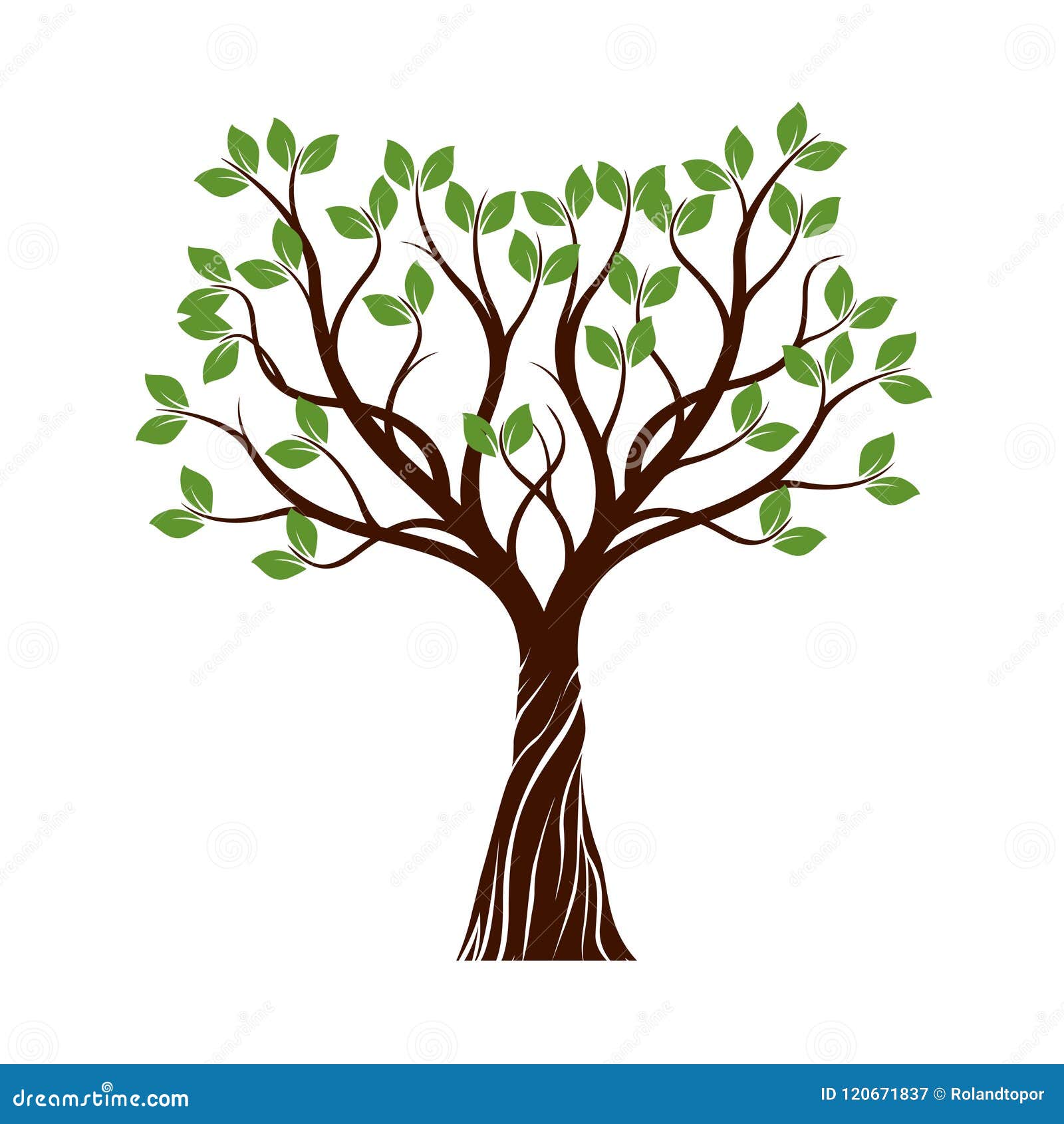 Forme De Couleur D'arbre Illustration De Vecteur Illustration de ...