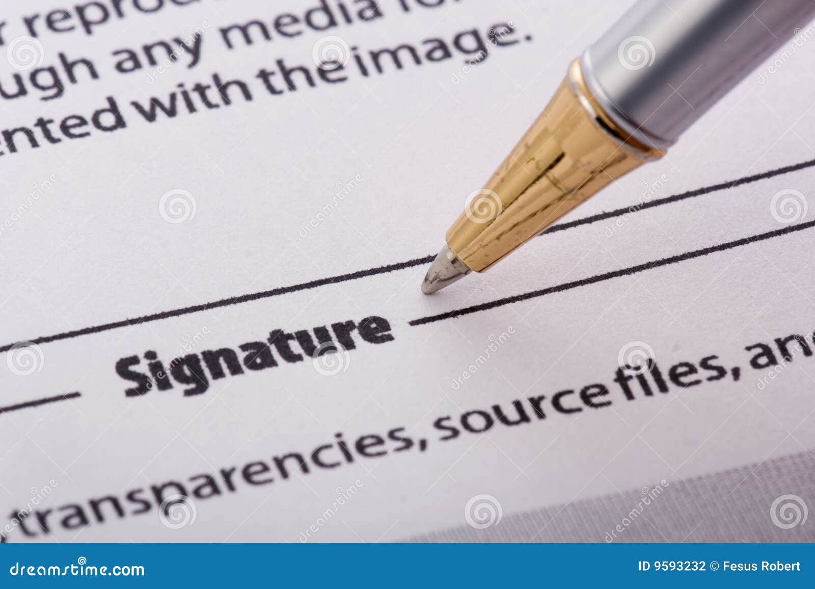 Forme De Signature De Crayon Lecteur Photo stock - Image du fichier ...