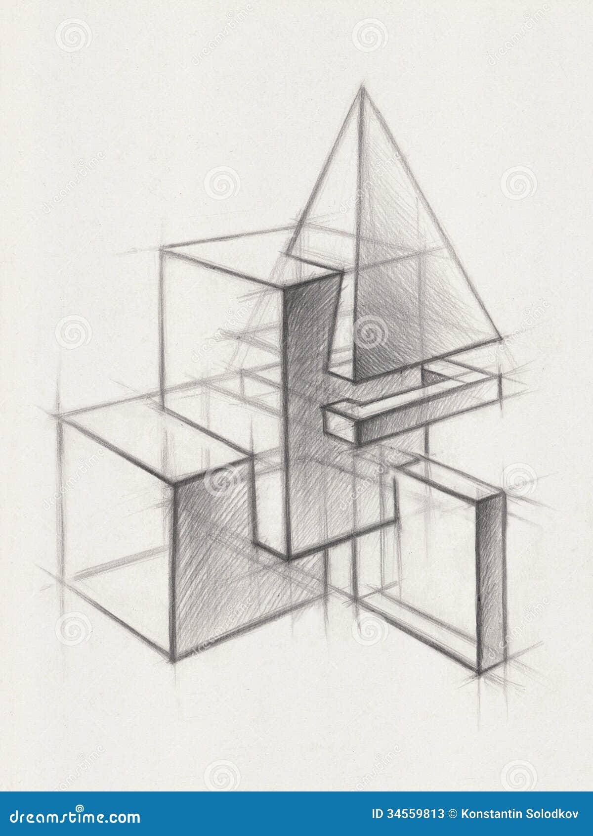 Forme geometriche solide illustrazione di stock. Illustrazione di ...