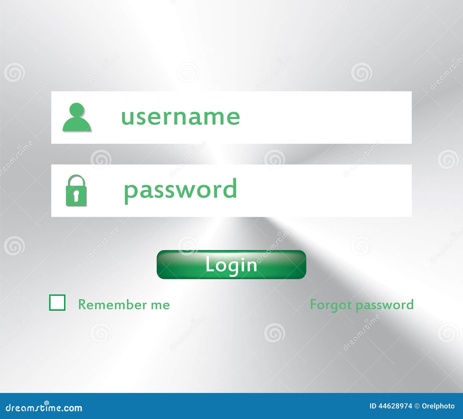 Forme Moderne De Login Pour Le Site Web Illustration de Vecteur ...