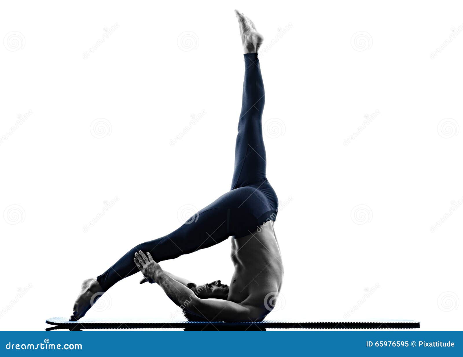 Forme Physique D'exercices De Pilates D'homme Image stock - Image du ...