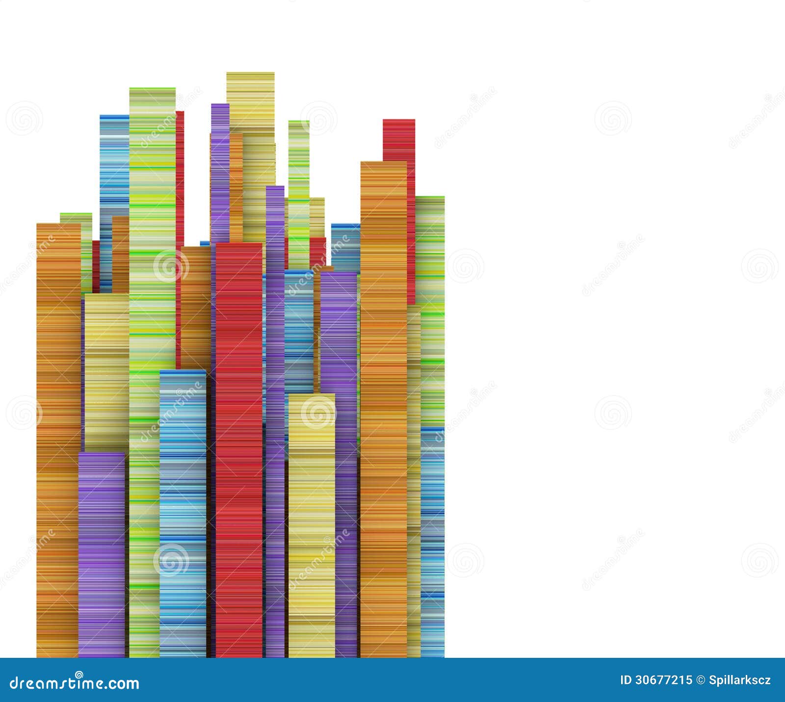 Forme Rectangulaire De Rayure Dans La Couleur Diverse D'arc-en-ciel ...