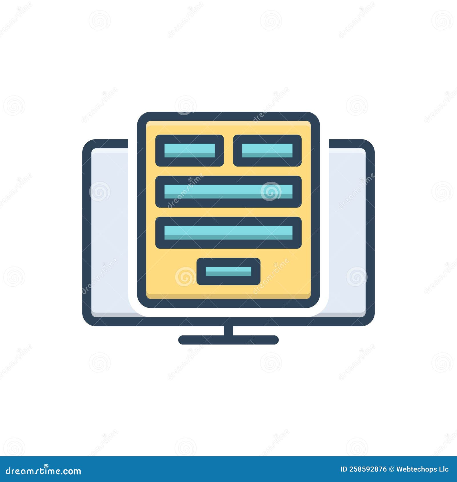 Color Illustration Icon for Formed, Survey and Clipboard Stock Vector ...