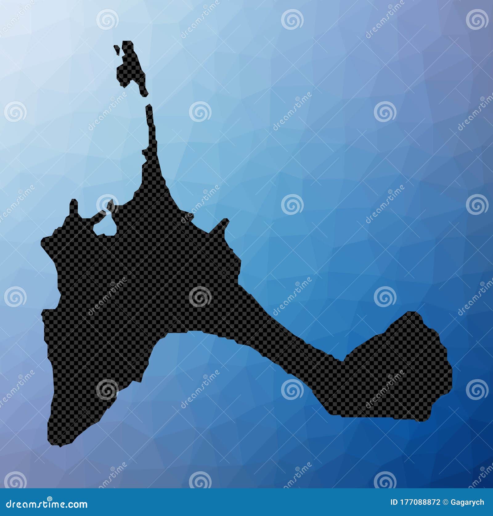 Formentera geometric map. stock vector. Illustration of formentera ...