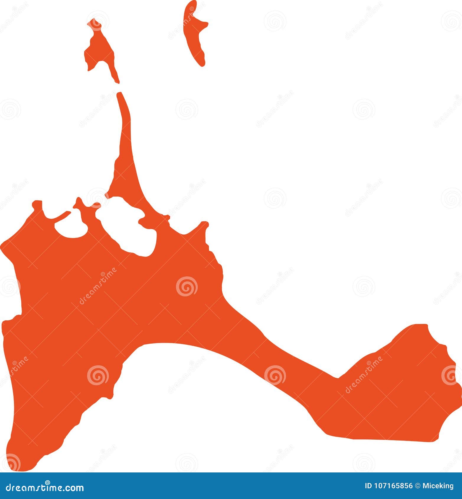 Formentera map silhouette stock vector. Illustration of isolated ...