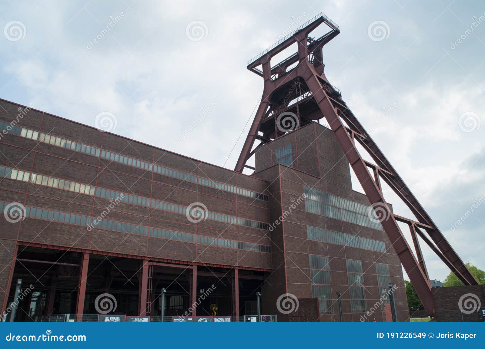 Two Former Coal Mine Elevators Rising Up Over The National Park Hoge ...