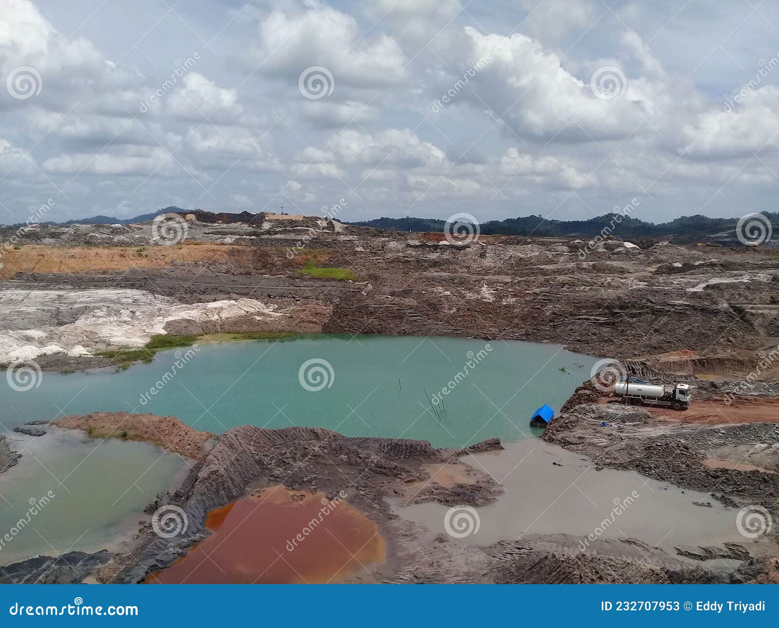 A Former Coal Mining Activity that is Still Active Stock Image - Image ...