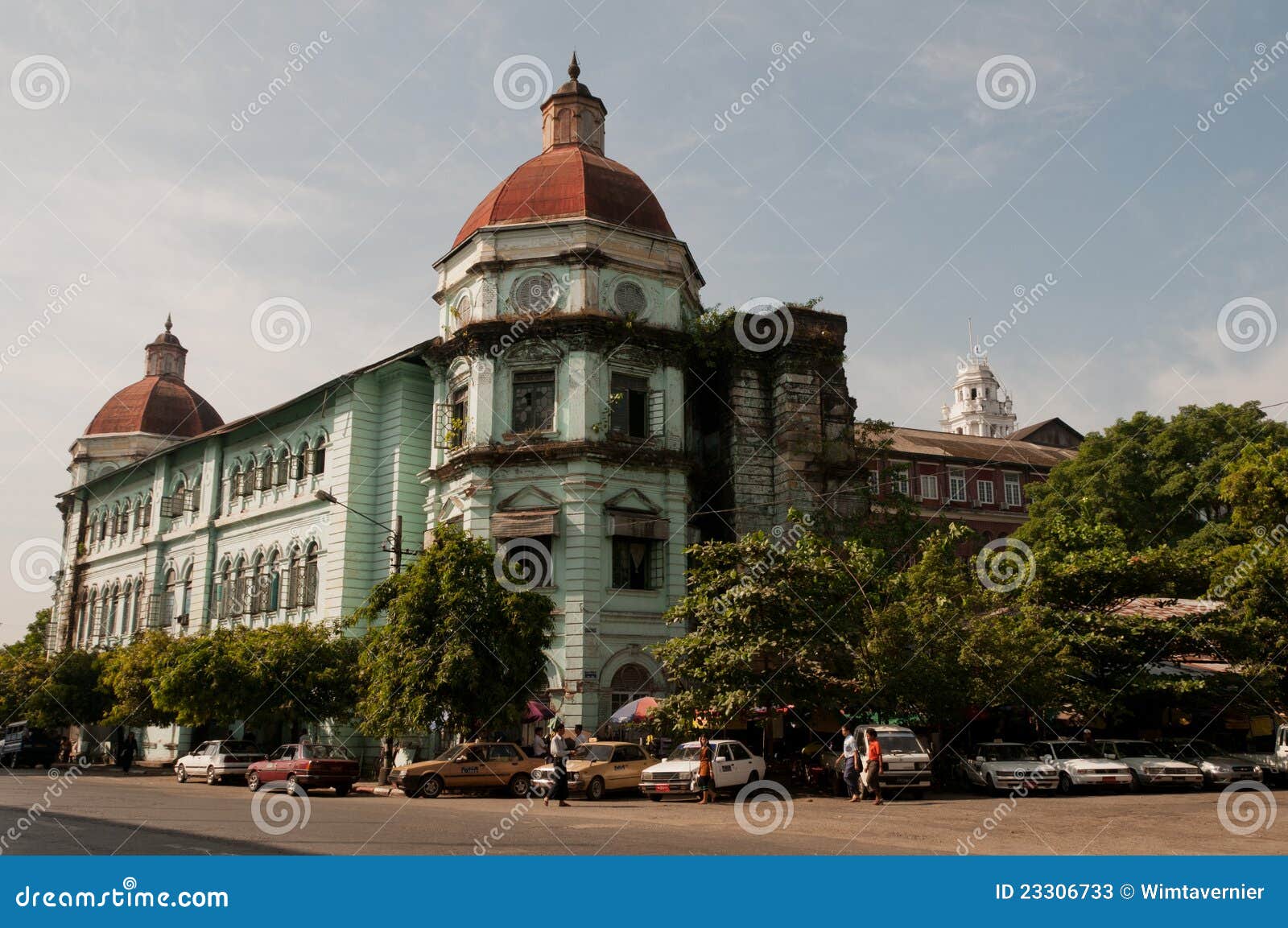 Former Colonial Building, Rangoon, Myanmar Editorial Stock Photo ...