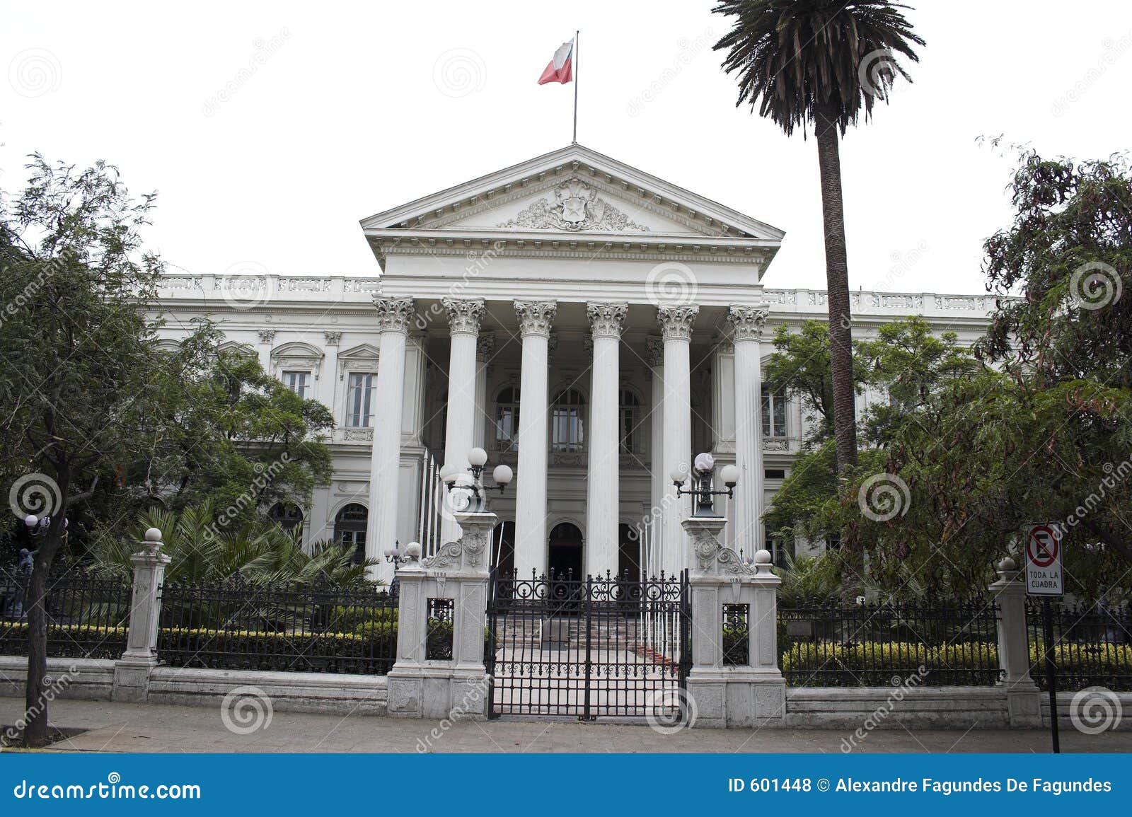 Former Congress Building Santiago De Chile Stock Photo - Image of lamps ...