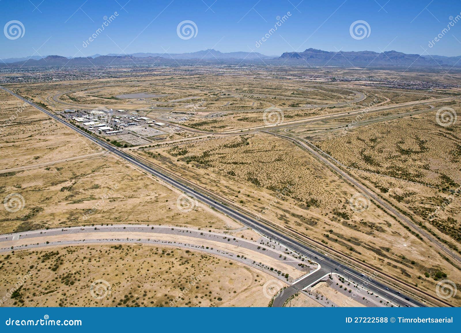 Former Desert Proving Grounds Stock Photo - Image of oval, elevated ...