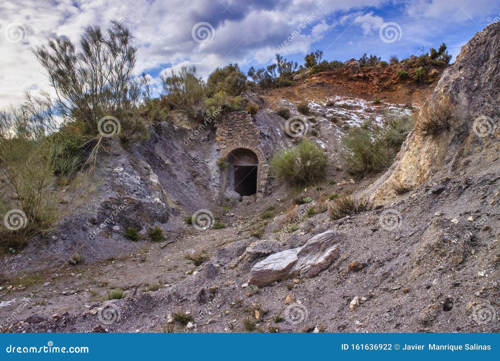 Old gallery of a mine stock photo. Image of plant, spainnn - 161636922