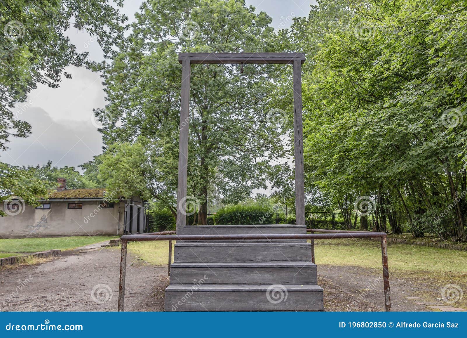Former Gallows and Execution Platform Editorial Image - Image of rope ...