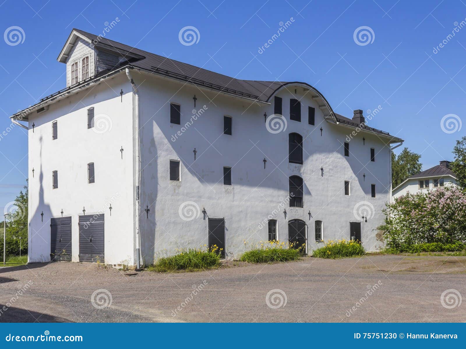 Former Grain Drying Building Stock Photo - Image of historical ...