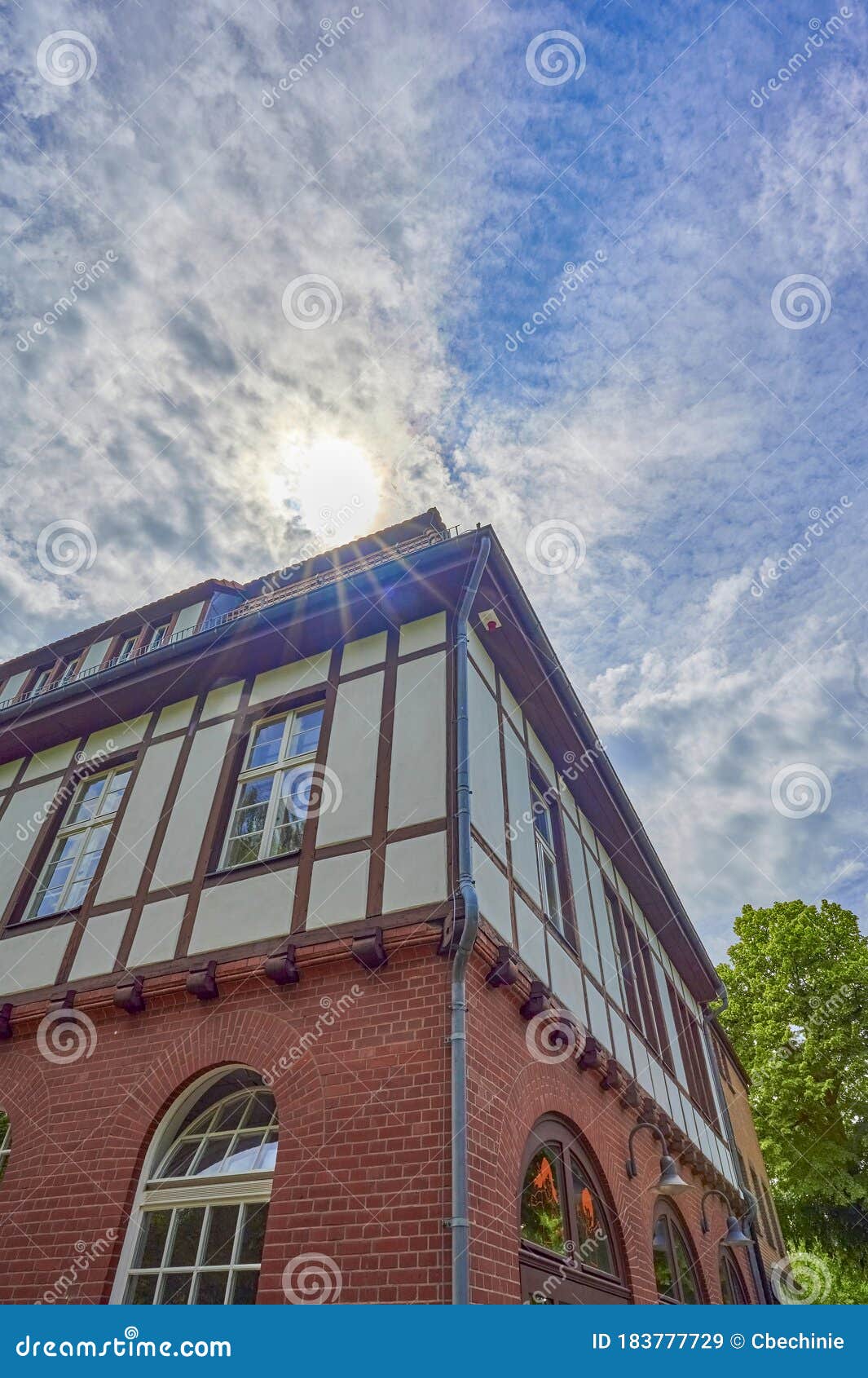 Former Historic Fire Station with a Brick Facade and Half-timbering in ...