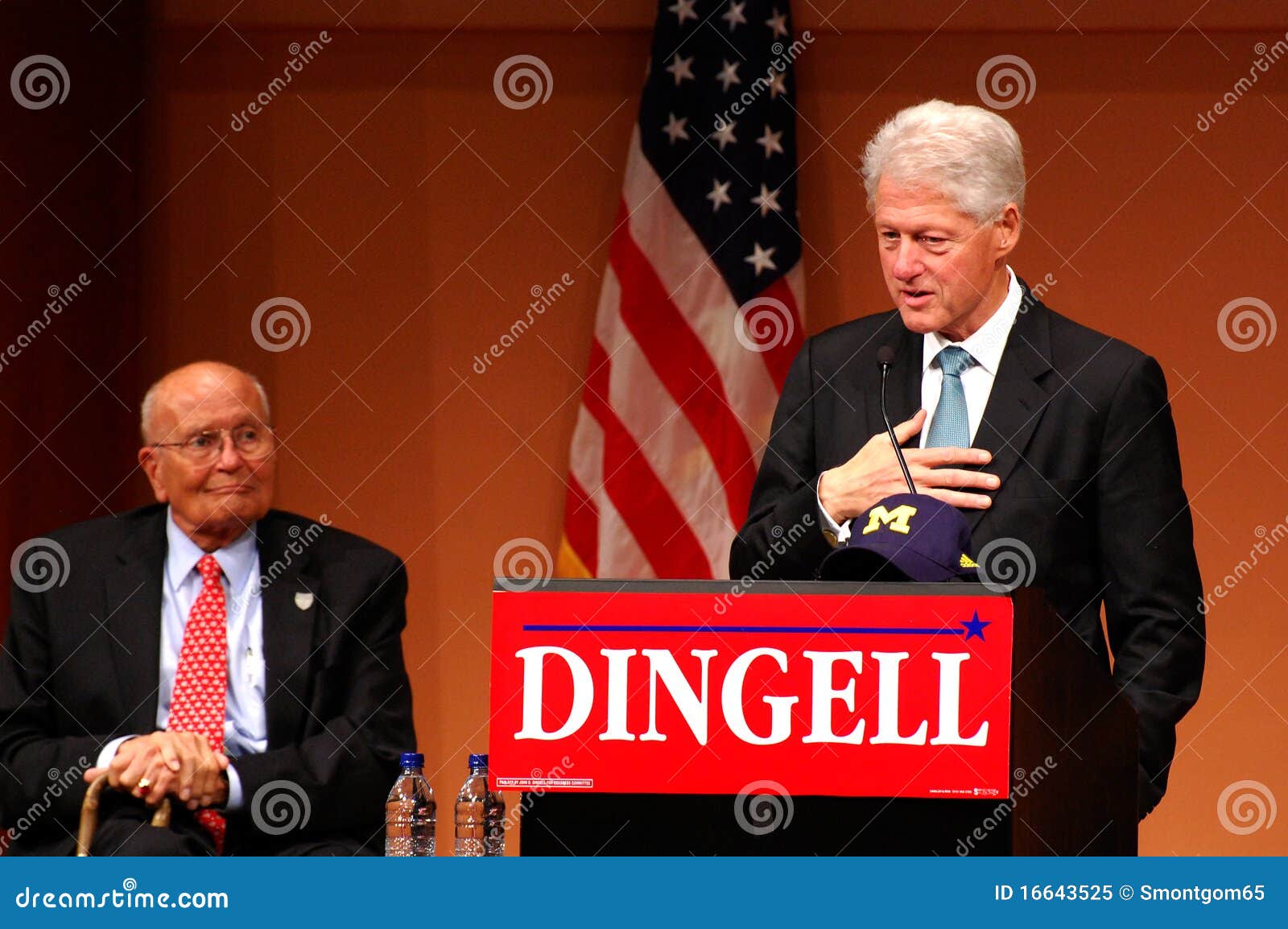 Former President Bill Clinton and Congressman John Editorial Image ...