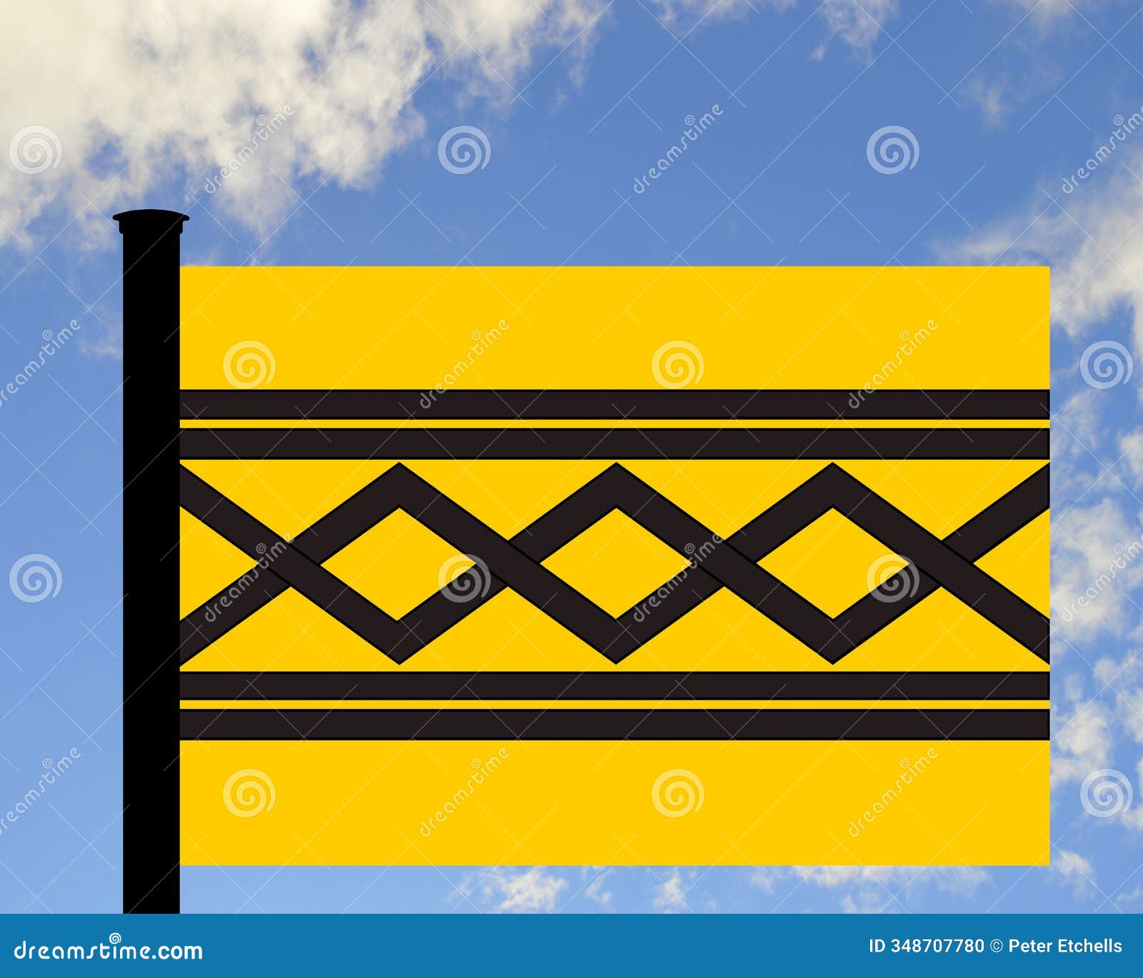 Former West Midlands Council Flag Stock Photo - Image of artwork ...