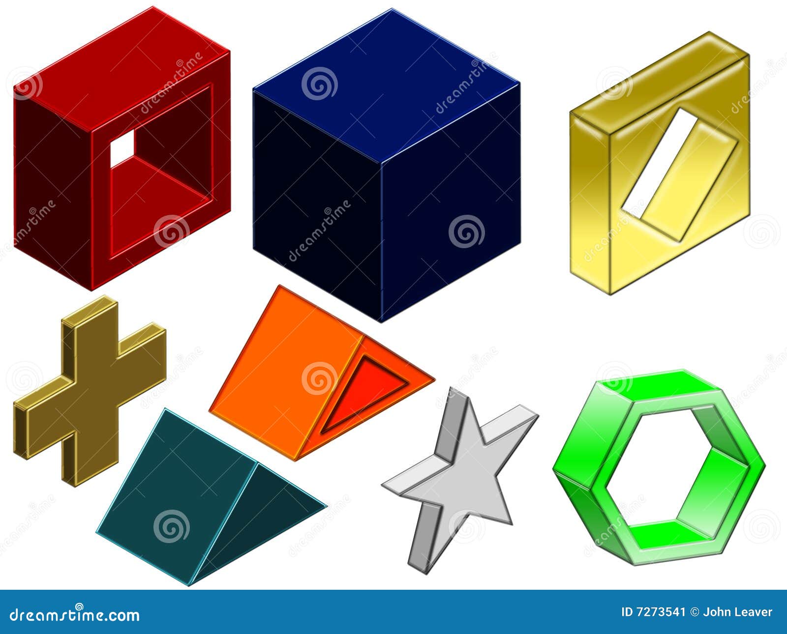 Formes 3D illustration stock. Illustration du triangle - 7273541