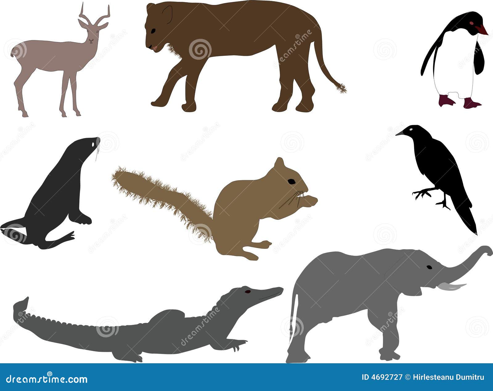 Formes animales illustration de vecteur. Illustration du explorez - 4692727