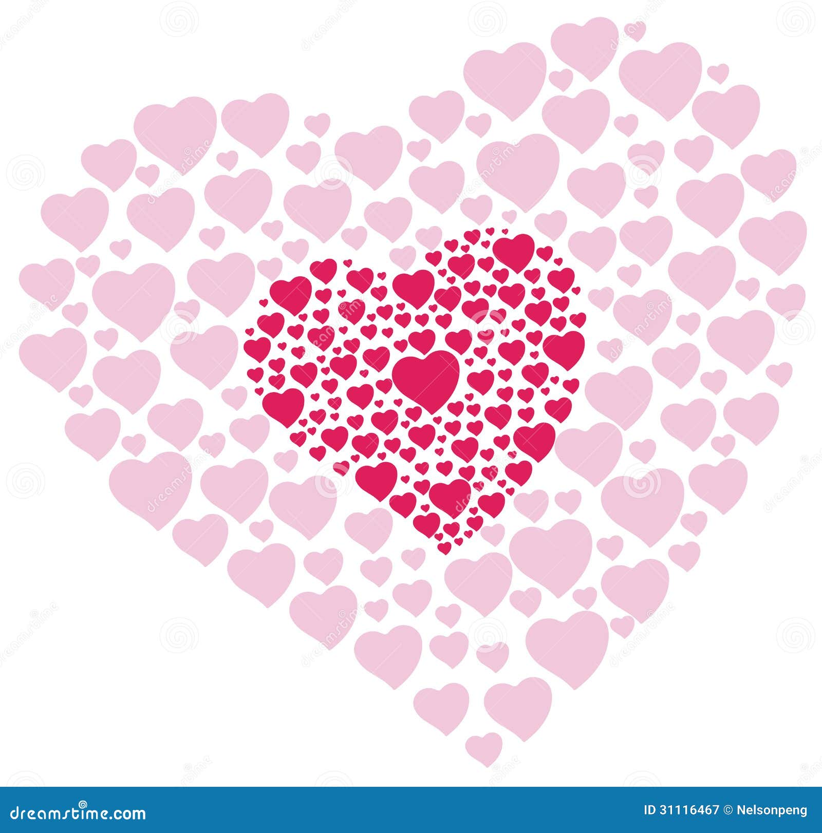 Formes de coeur illustration de vecteur. Illustration du rouge - 31116467