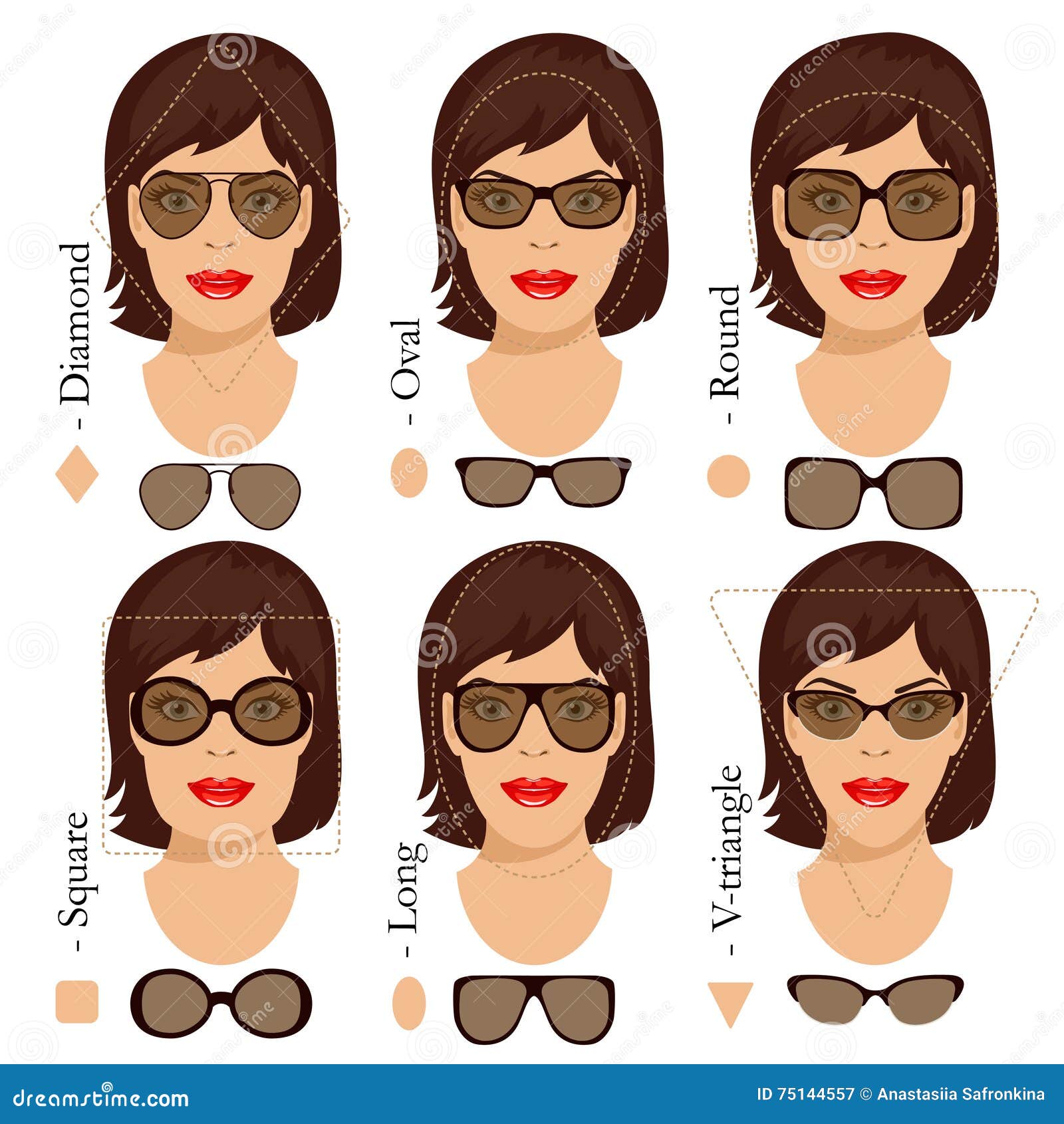 Formes 2 De Lunettes De Soleil Illustration Stock - Illustration du ...