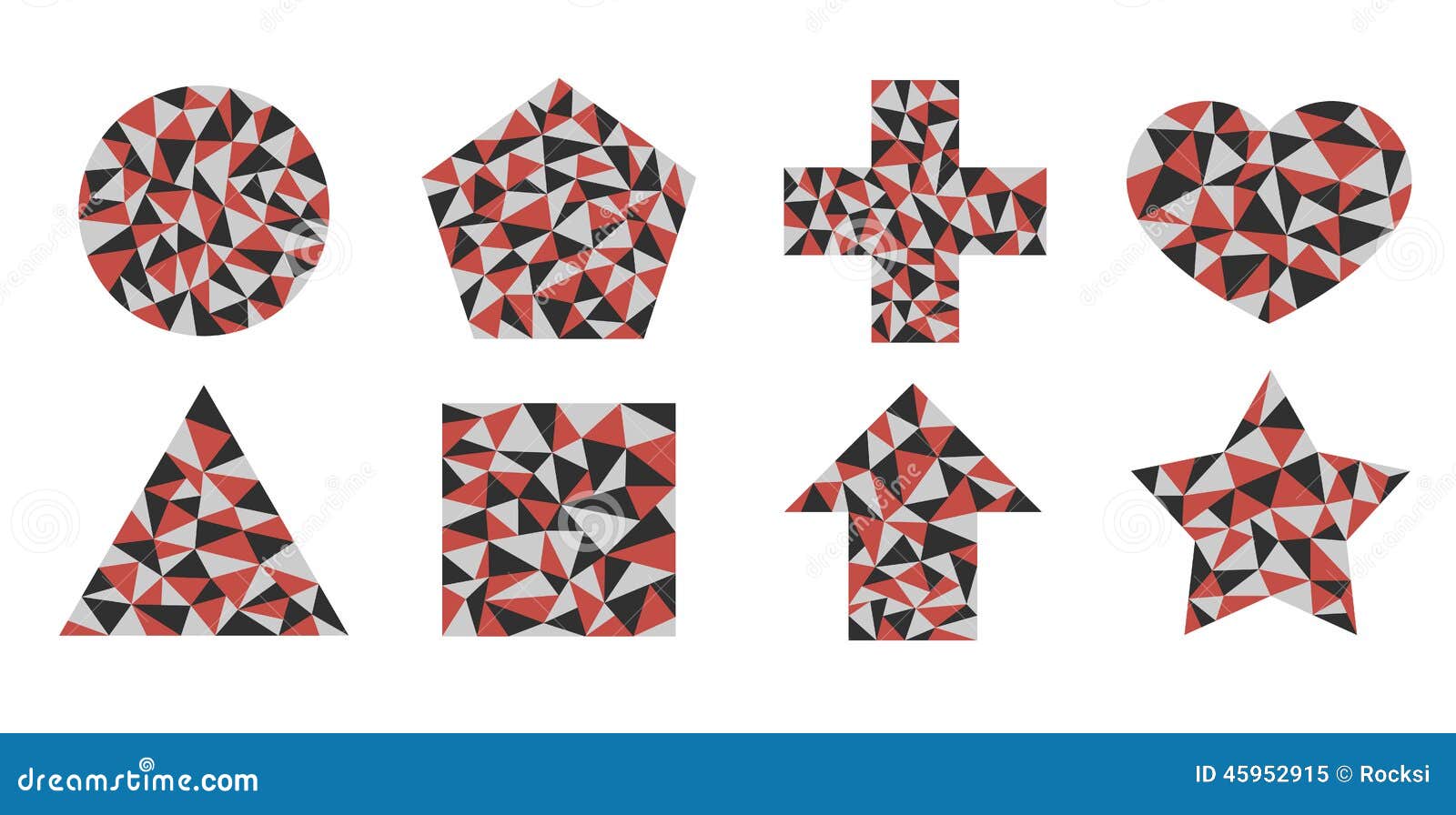 Formes des triangles illustration de vecteur. Illustration du ...