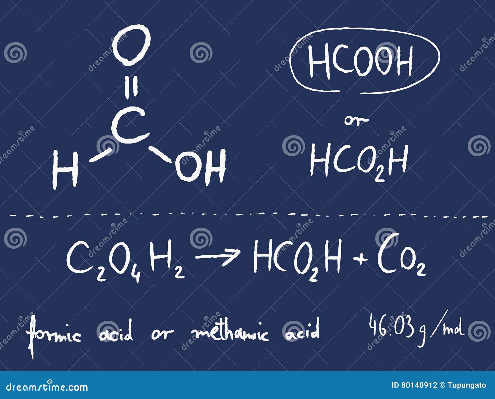 Formic Acid Molecule. Present In Ant Venom And In Stinging Nettle ...