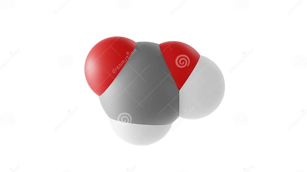 Formic Acid Molecule, Carboxylic Acid, Molecular Structure, Isolated 3d ...