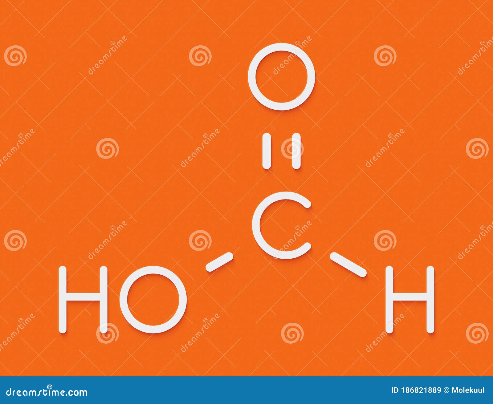 Formic Acid Molecule. Present in Ant Venom and in Stinging Nettle ...