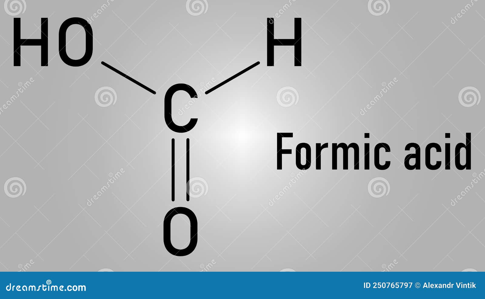 Formic Acid Molecule. Present in Ant Venom and in Stinging Nettle ...