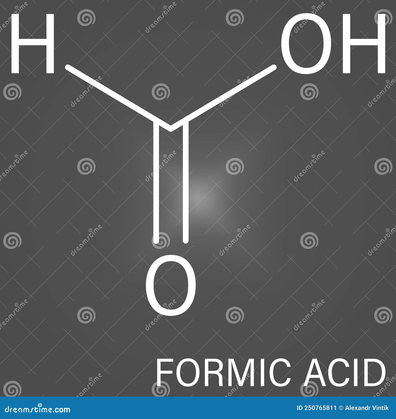 Formic Acid Molecule. Present in Ant Venom and in Stinging Nettle ...