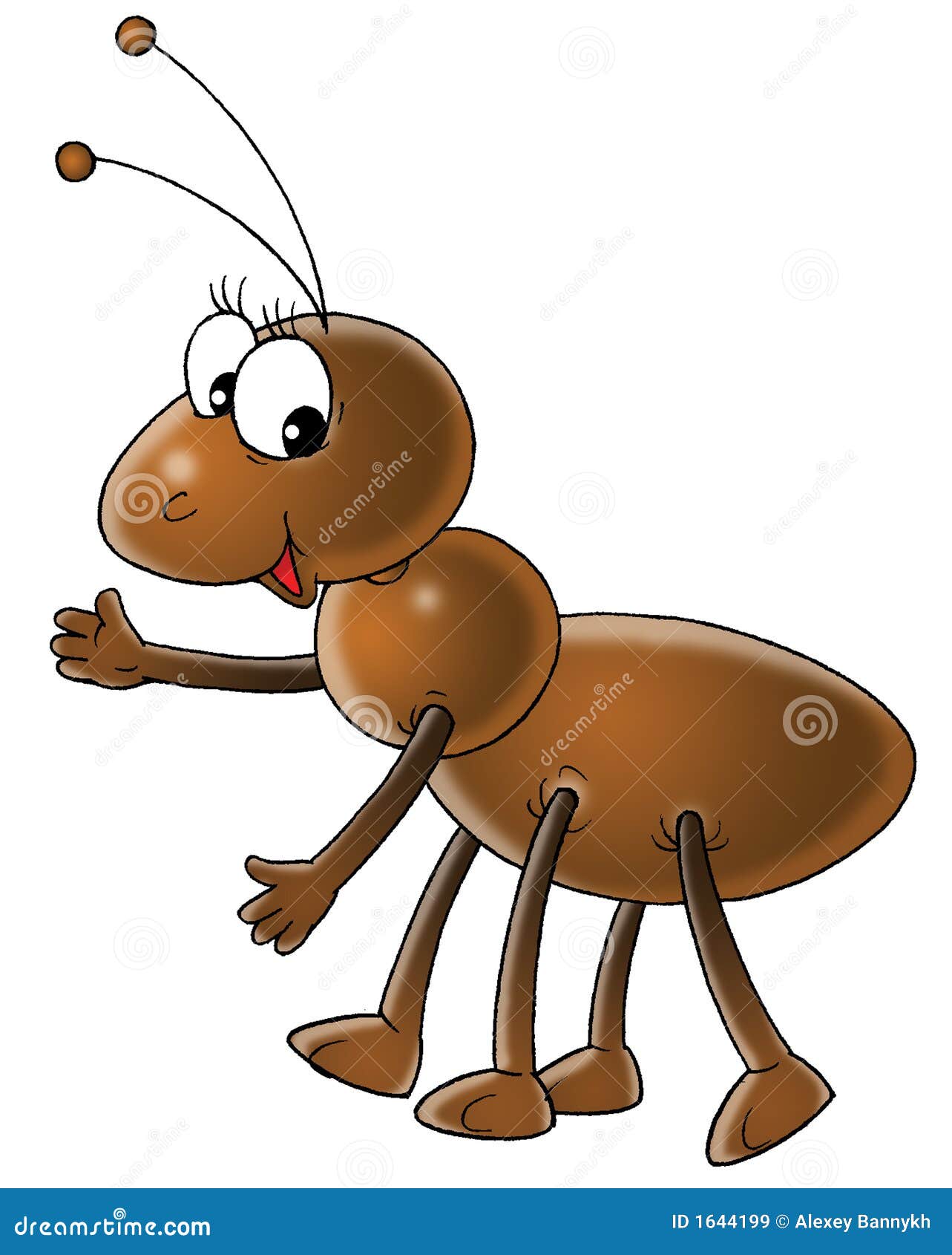 Formica illustrazione vettoriale. Illustrazione di marrone - 1644199