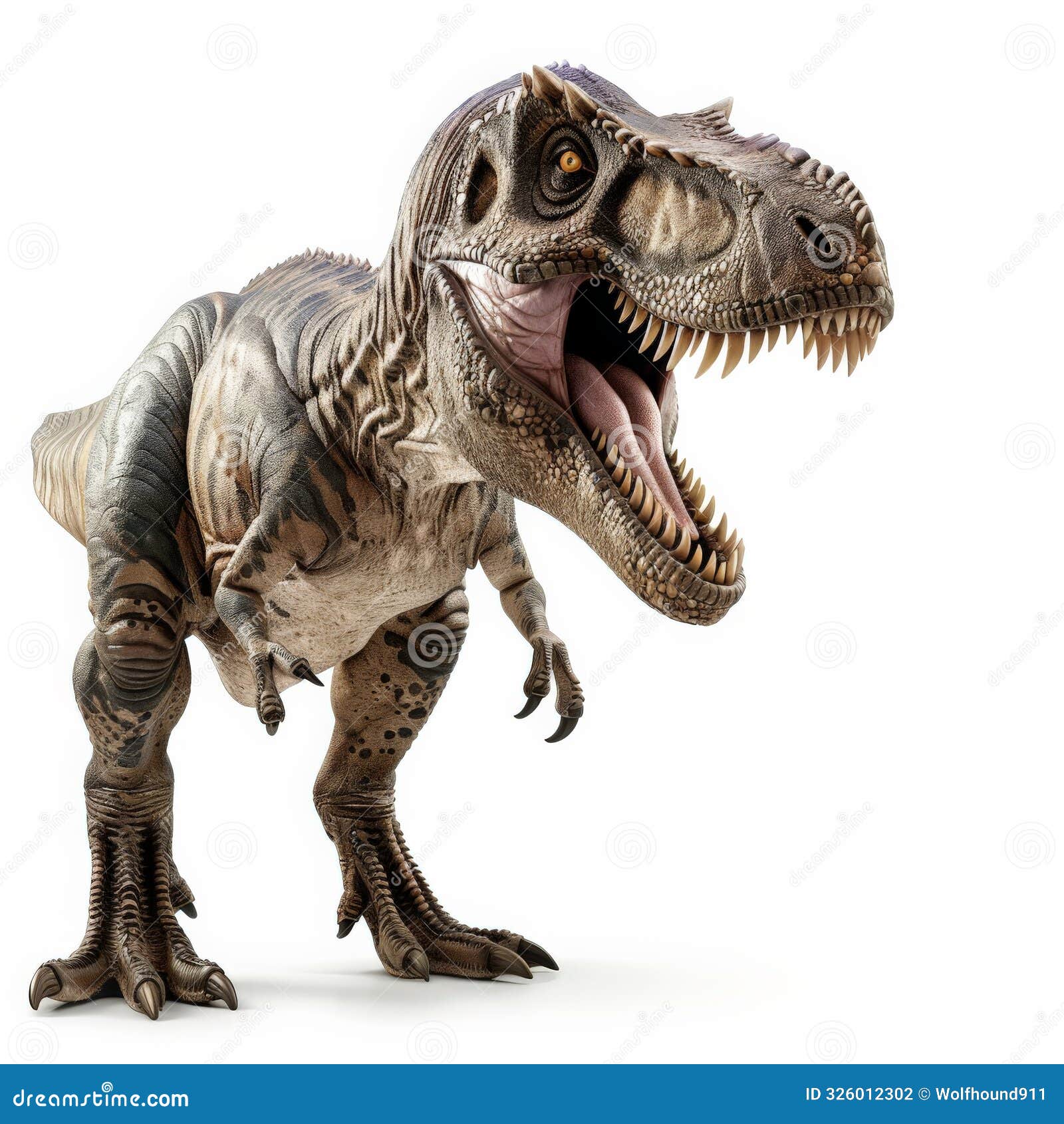 A Formidable Allosaurus With Its Muscular Build And Sharp Teeth, Ready ...